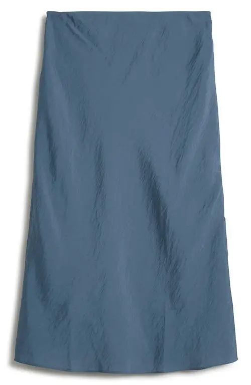 Madewell Crinkled Satin Slip Skirt