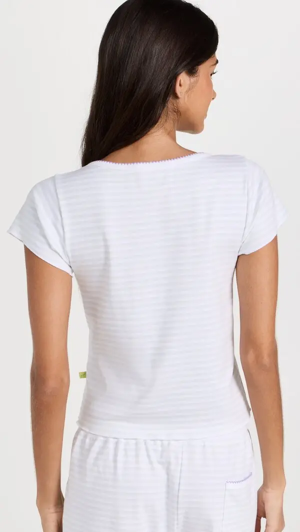 Morgan Lane Baby Jean Tee - Sky Stripe