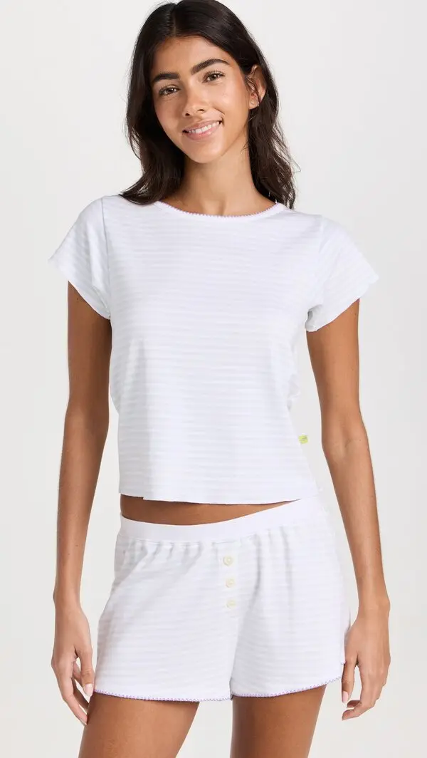 Morgan Lane Baby Jean Tee - Sky Stripe