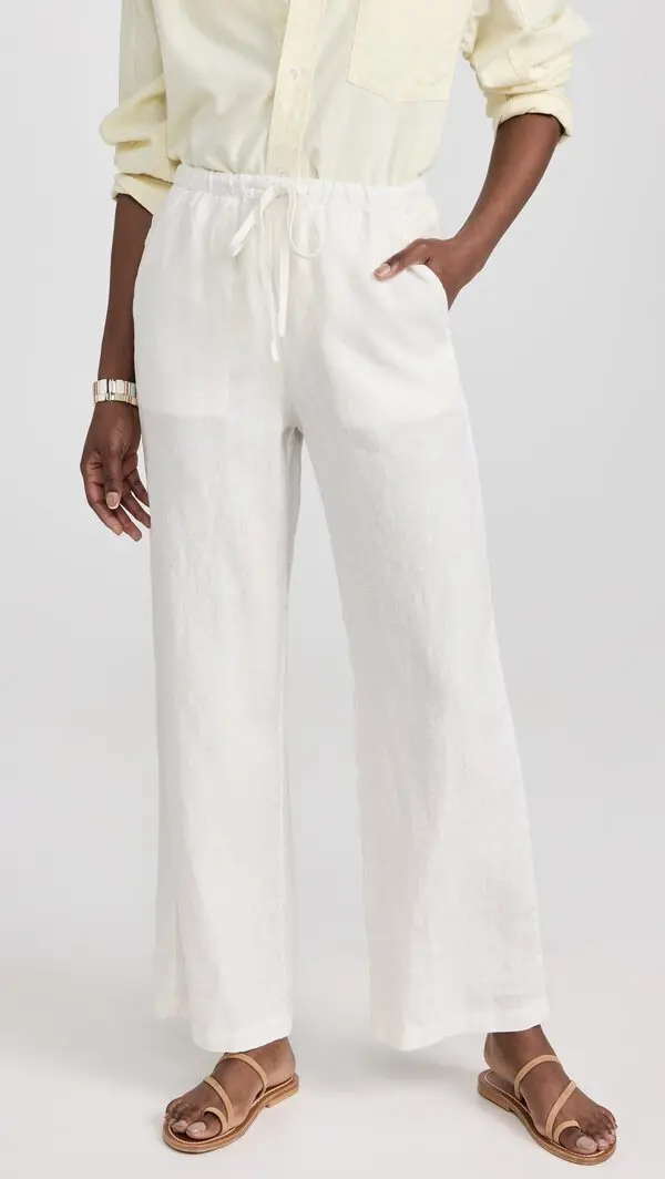 Rails Emmie Linen Pants - White