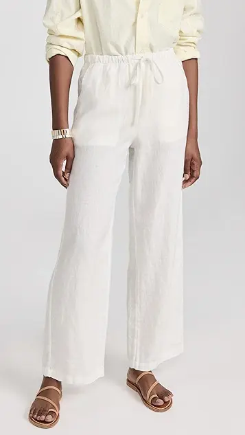 Rails Emmie Linen Pants - White