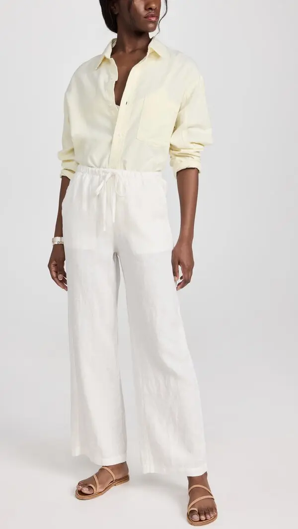 Rails Emmie Linen Pants - White