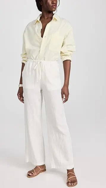 Rails Emmie Linen Pants - White