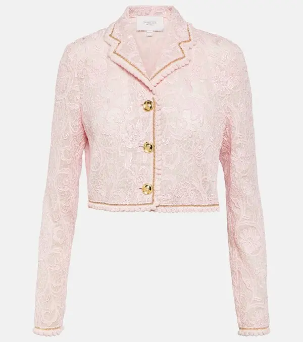 Giambattista Valli Cropped Lace Jacket