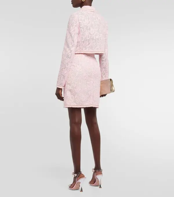 Giambattista Valli Cropped Lace Jacket