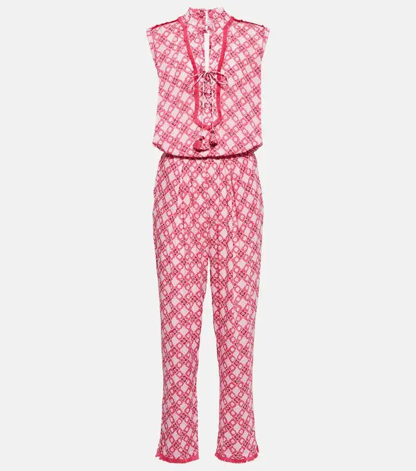 Poupette St Barth Donna Printed Jumpsuit - Pink