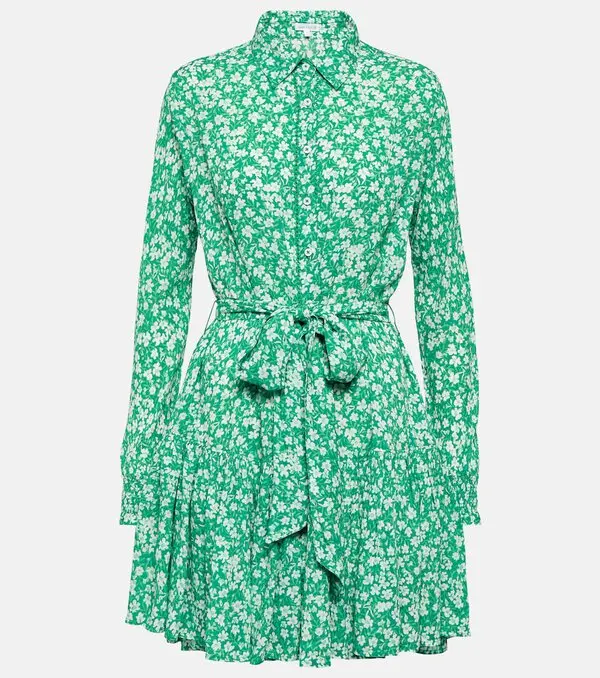 Poupette St Barth Kimi Printed Shirt Dress