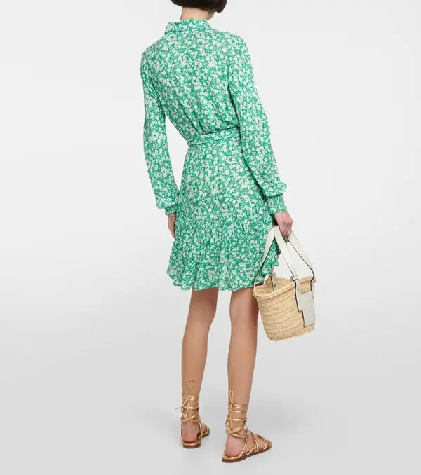 Poupette St Barth Kimi Printed Shirt Dress
