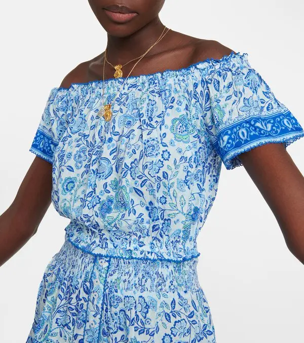 Poupette St Barth Camila Printed Top