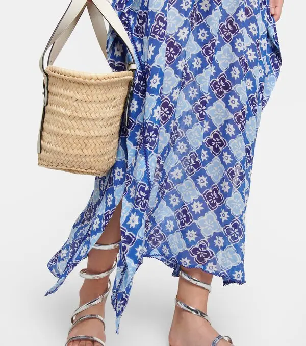 Poupette St Barth Andrea Asymmetric Kaftan - Blue