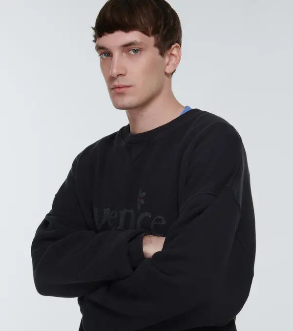 ERL Printed Cotton Fleece Sweatshirt