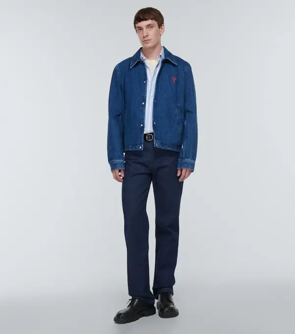 AMI Paris De Cœur Denim Jacket