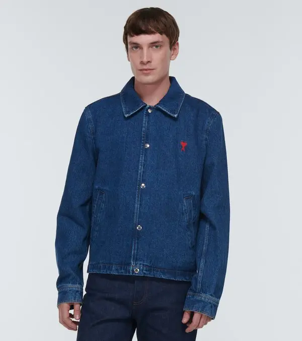 AMI Paris De Cœur Denim Jacket