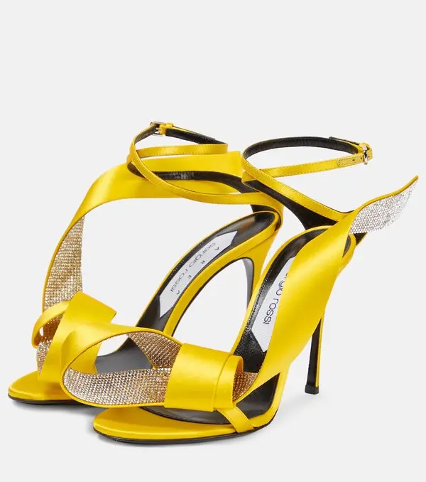 AREA X Sergio Rossi Marquise Embellished Sandals
