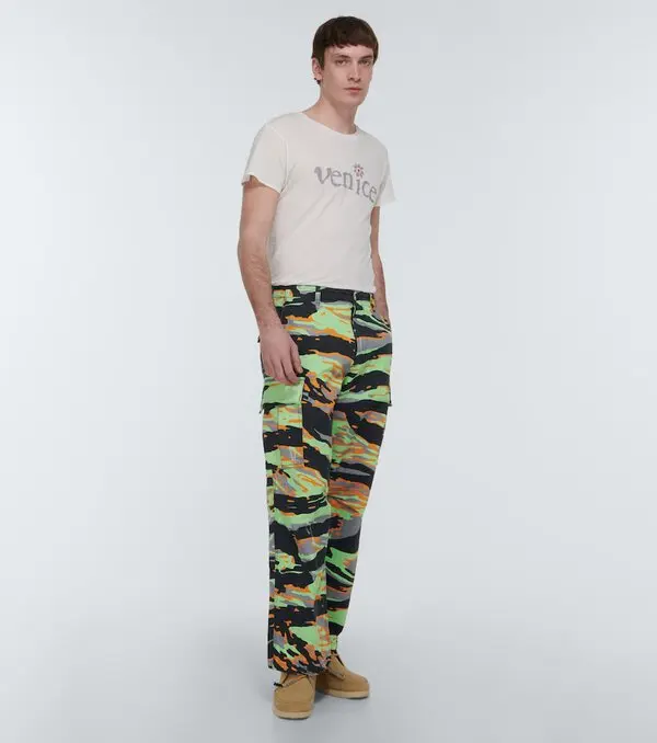 ERL Printed Cotton Cargo Pants