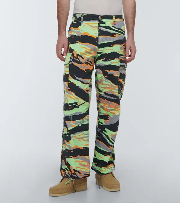 ERL Printed Cotton Cargo Pants