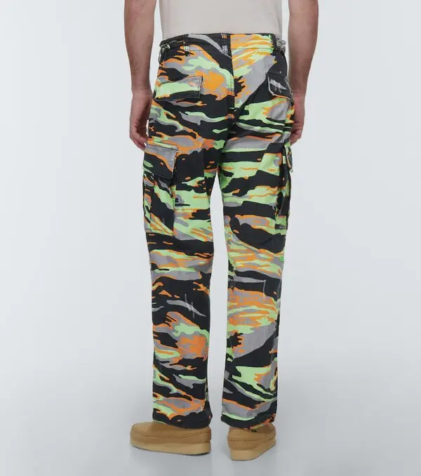 ERL Printed Cotton Cargo Pants - Multicoloured