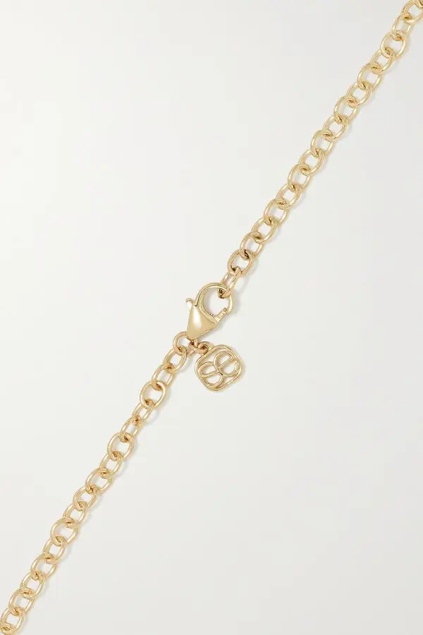 SYDNEY EVAN Mini Evil Eye 14-karat Amethyst And Diamond Anklet