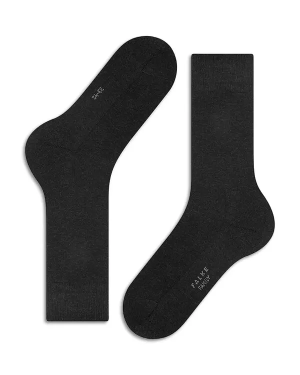 Falke Family Cotton Blend Socks - Anthra Melange