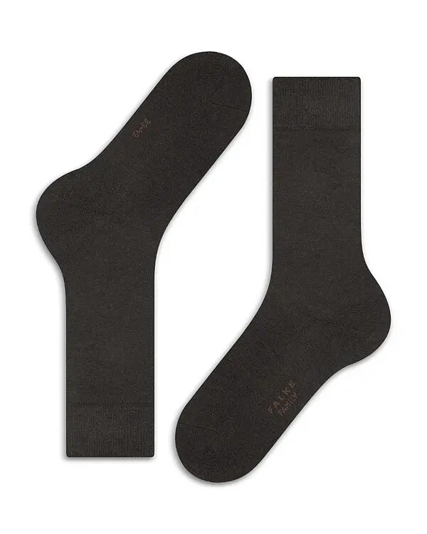 Falke Family Cotton Blend Socks - Dark Brown