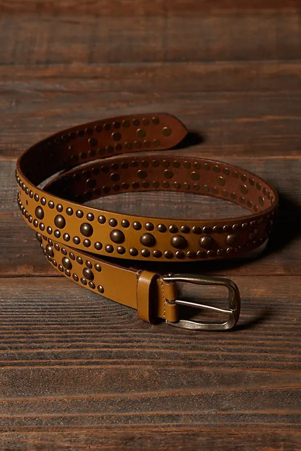 Free People We The Free Sola Stud Belt - Ochre
