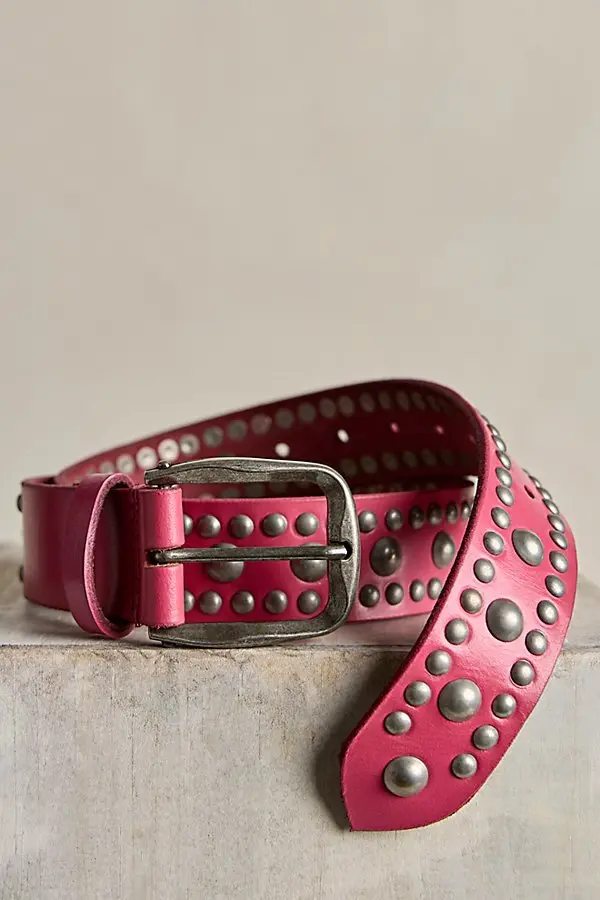 Free People We The Free Sola Studded Leather Belt - Punk Peony