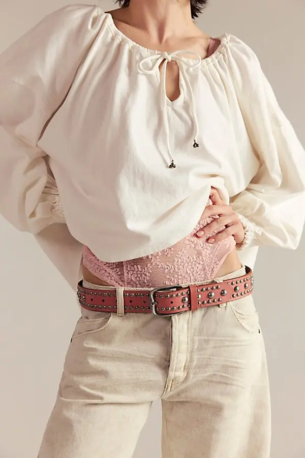 Free People We The Free Sola Stud Belt - Watermelon Wedge