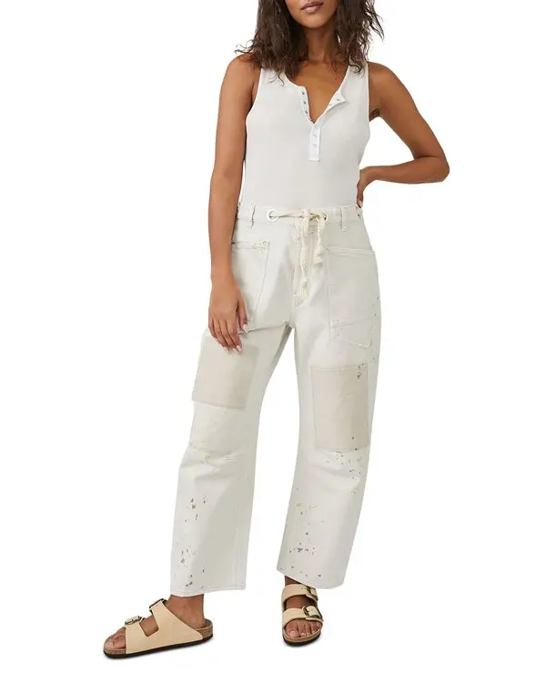 Free People We The Free Moxie Low Slung Barrel Jeans