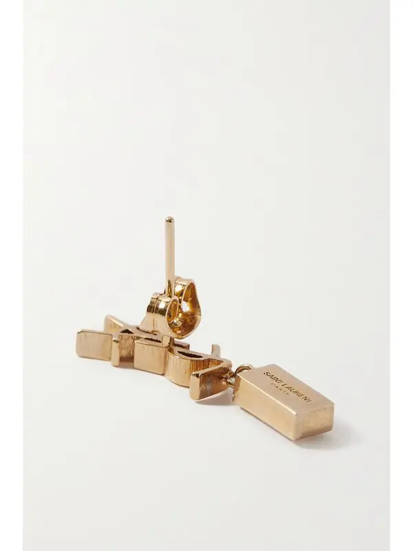 Saint Laurent Cassandre Single Earring - Gold