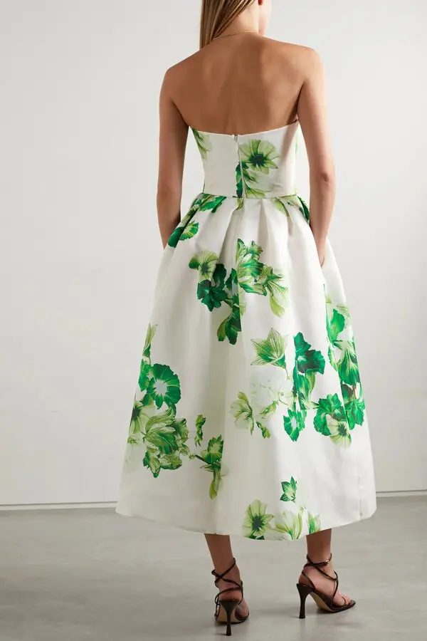 monique lhuillier green floral dress Floral Sequin Column Gown – Monique Lhuillier main image 1