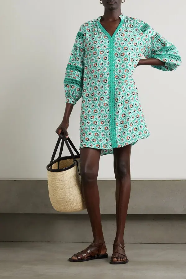 dvf carly lace dress DIANE VON FURSTENBERG Carly guipure lace dress