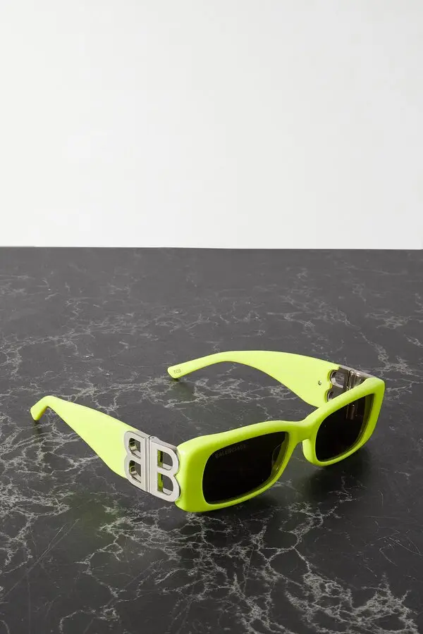 Balenciaga Dynasty Bb Square-Frame Sunglasses In Yellow - 70  display picture 3