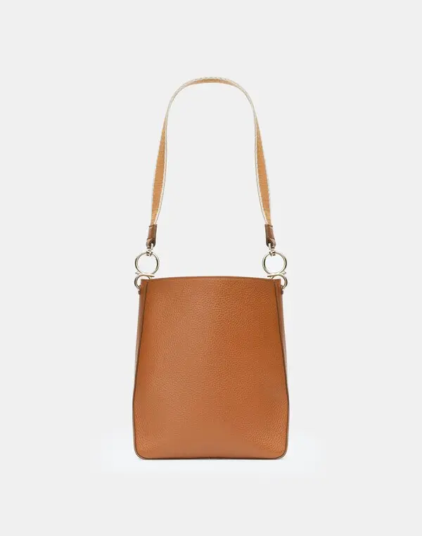 Lafayette 148 New York Grained Leather Hobo Bag