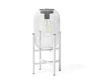 GLITZHOME 14' Mesh Solar Powered Outdoor Lanter - One-color