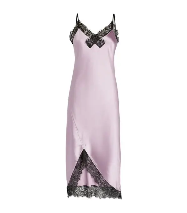 all saints purple dress ALLSAINTS Iva Dress