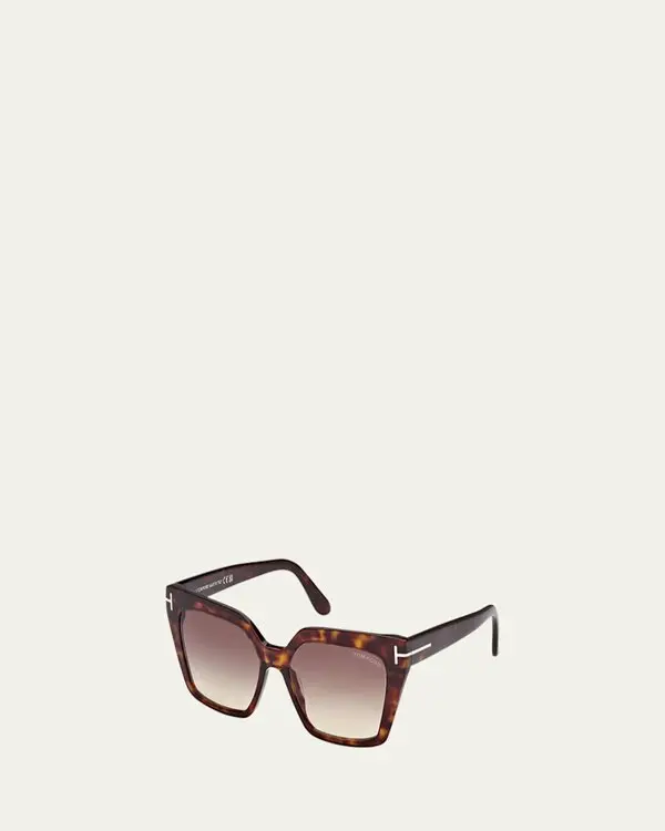 TOM FORD Havana Cat-eye Sunglasses