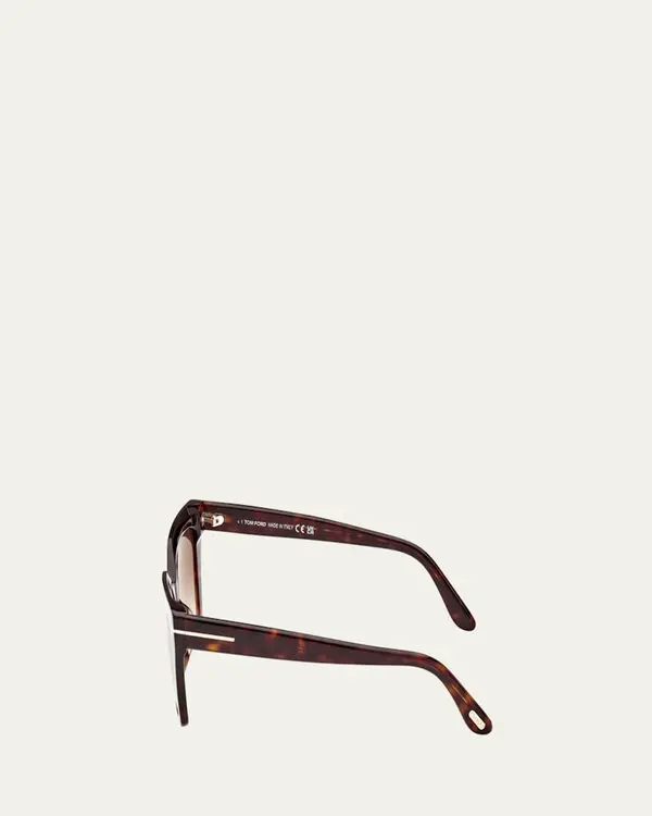 TOM FORD Havana Cat-eye Sunglasses