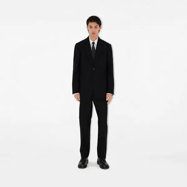 Burberry Wool Tailored Jacket - Black