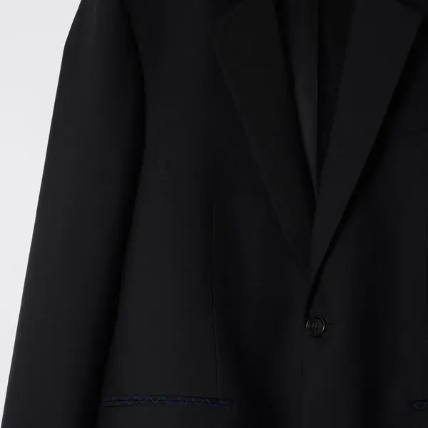 Burberry Wool Tailored Jacket - Black