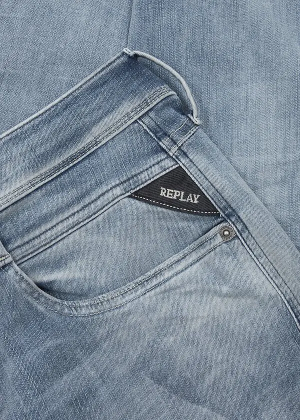 REPLAY Anbass Hyperflex Slim-leg Jeans