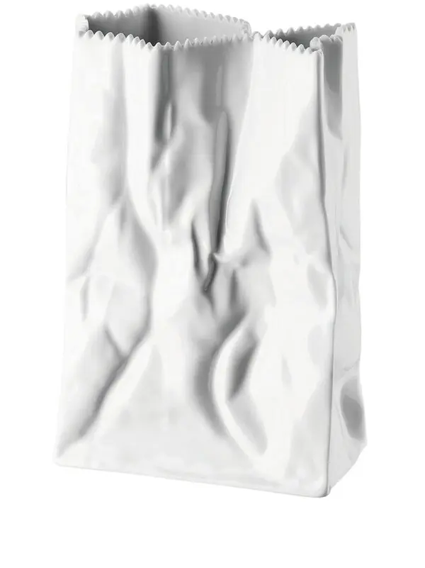 ROSENTHAL Paper-bag 18cm Porcelain Vase - White