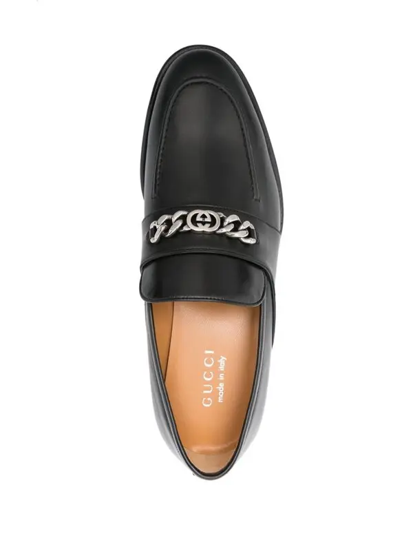 Gucci Interlocking G-chain Loafers