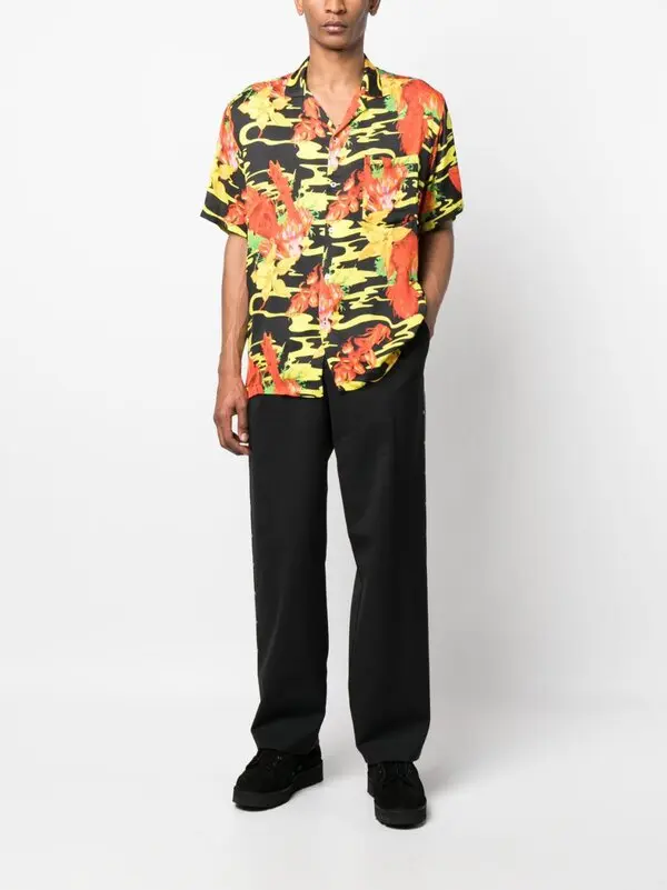 PHIPPS Floral-print Bowling Shirt
