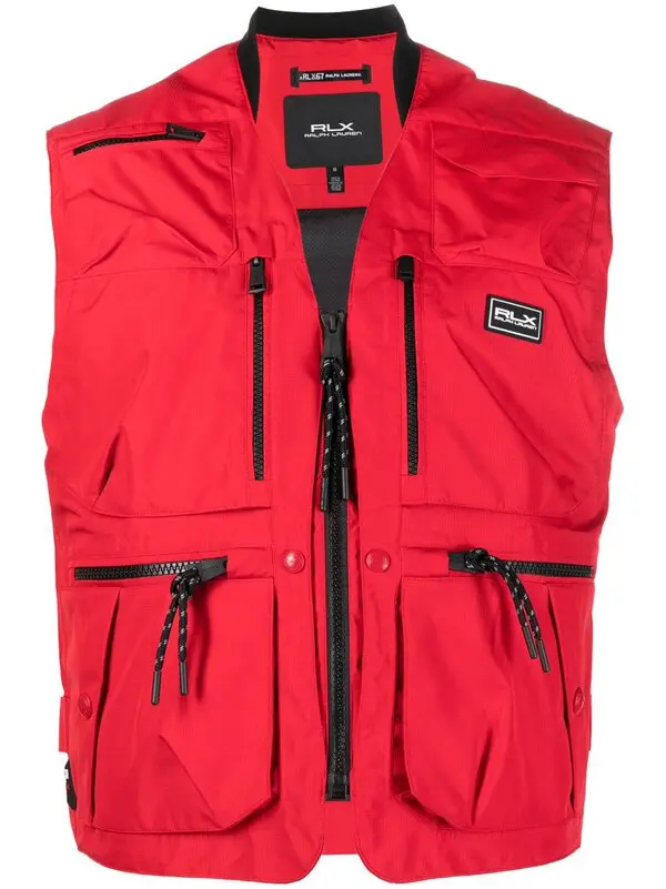 Ralph Lauren Brendan Multi-pocket Cargo Vest - Red