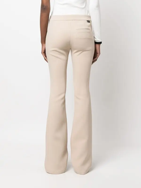 COURREGES Mid-rise Flared Trousers - Neutrals