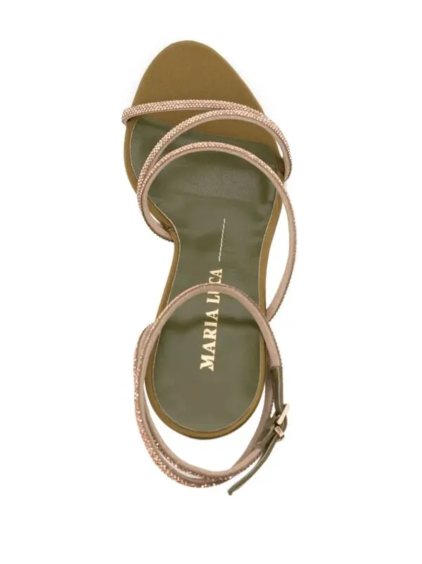 MARIA LUCA 95mm Crystal-embellished Sandals