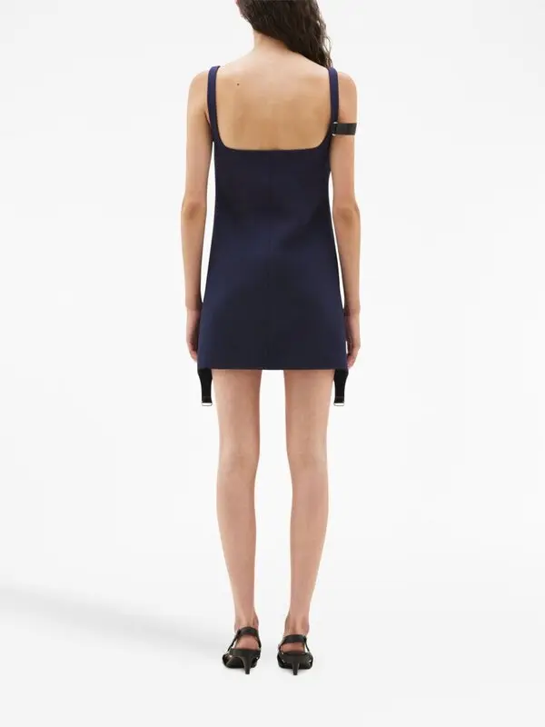 COURREGES Cut-out Zip-up Dress - Blue
