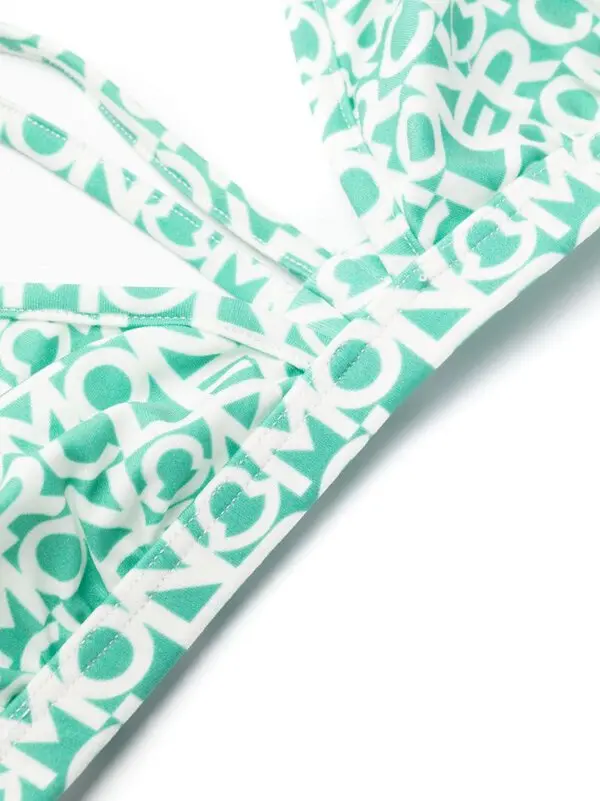 Moncler Logo-print Bikini - Green