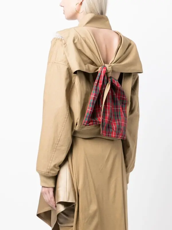 Undercover Cropped Jacket With Knot Detail