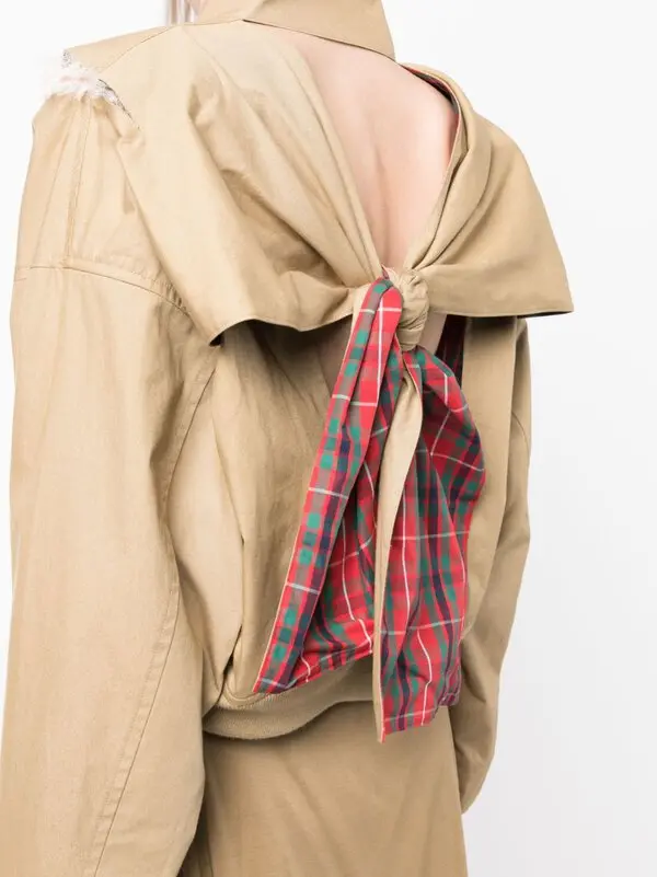 Undercover Cropped Jacket With Knot Detail